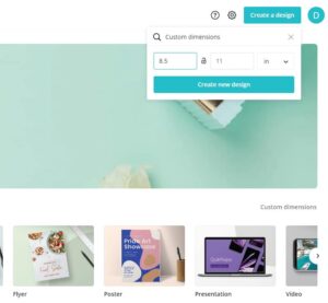 How to use Canva to resize printables to any dimension