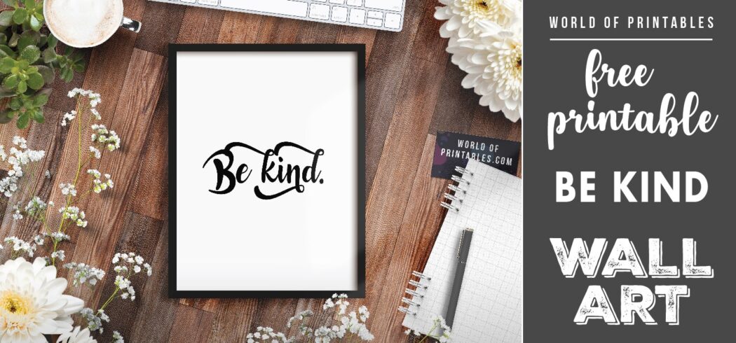 Free Printable Wall Art - Inspirational Words Art Print - World of ...