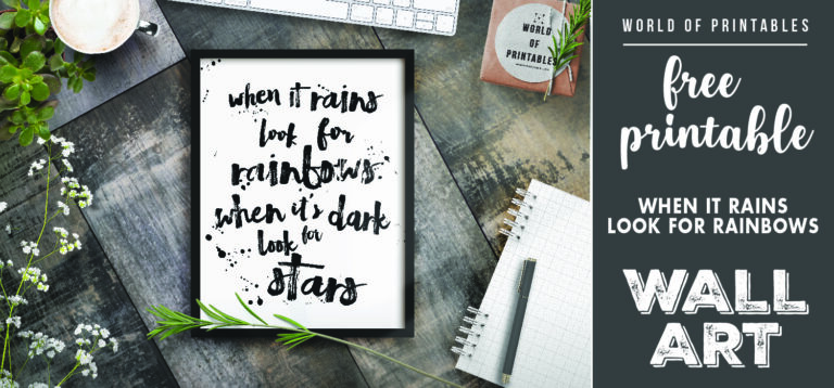 Beautiful Word Art Print - Free Printable Wall Art - World of Printables