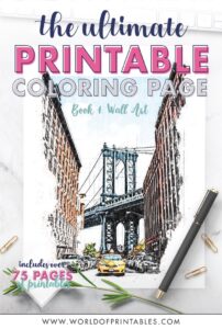 The Ultimate Printable Coloring Page Book - Wall Art Edition - World of ...