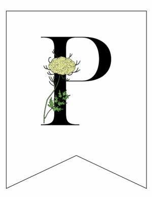 Free Printable Banner Letters With Flowers - World of Printables