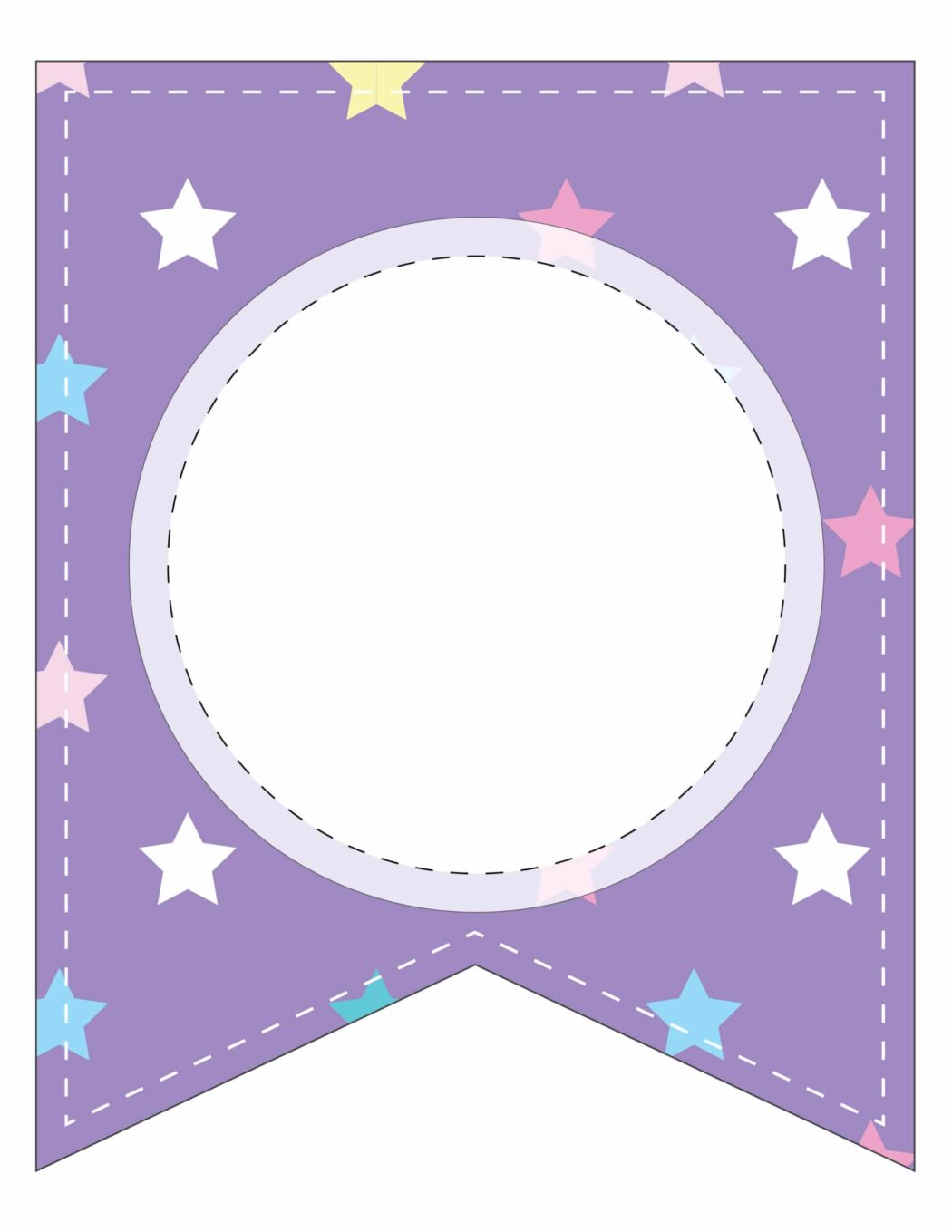 Free Printable Blank Pattern Banner Letters - World of Printables