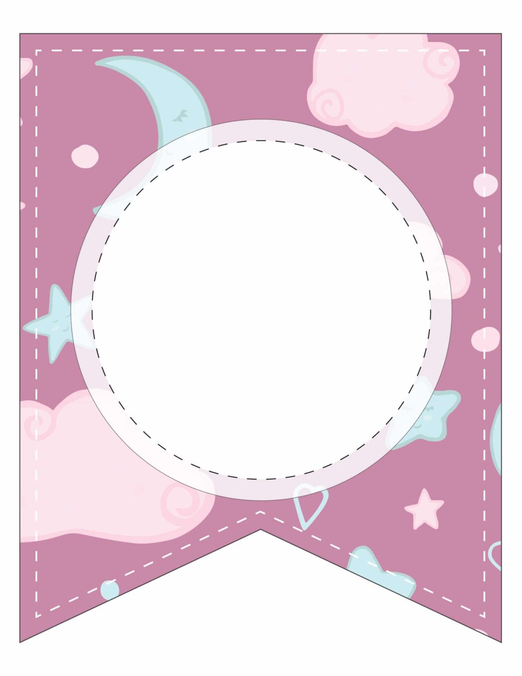 Free Printable Blank Pattern Banner Letters - World of Printables