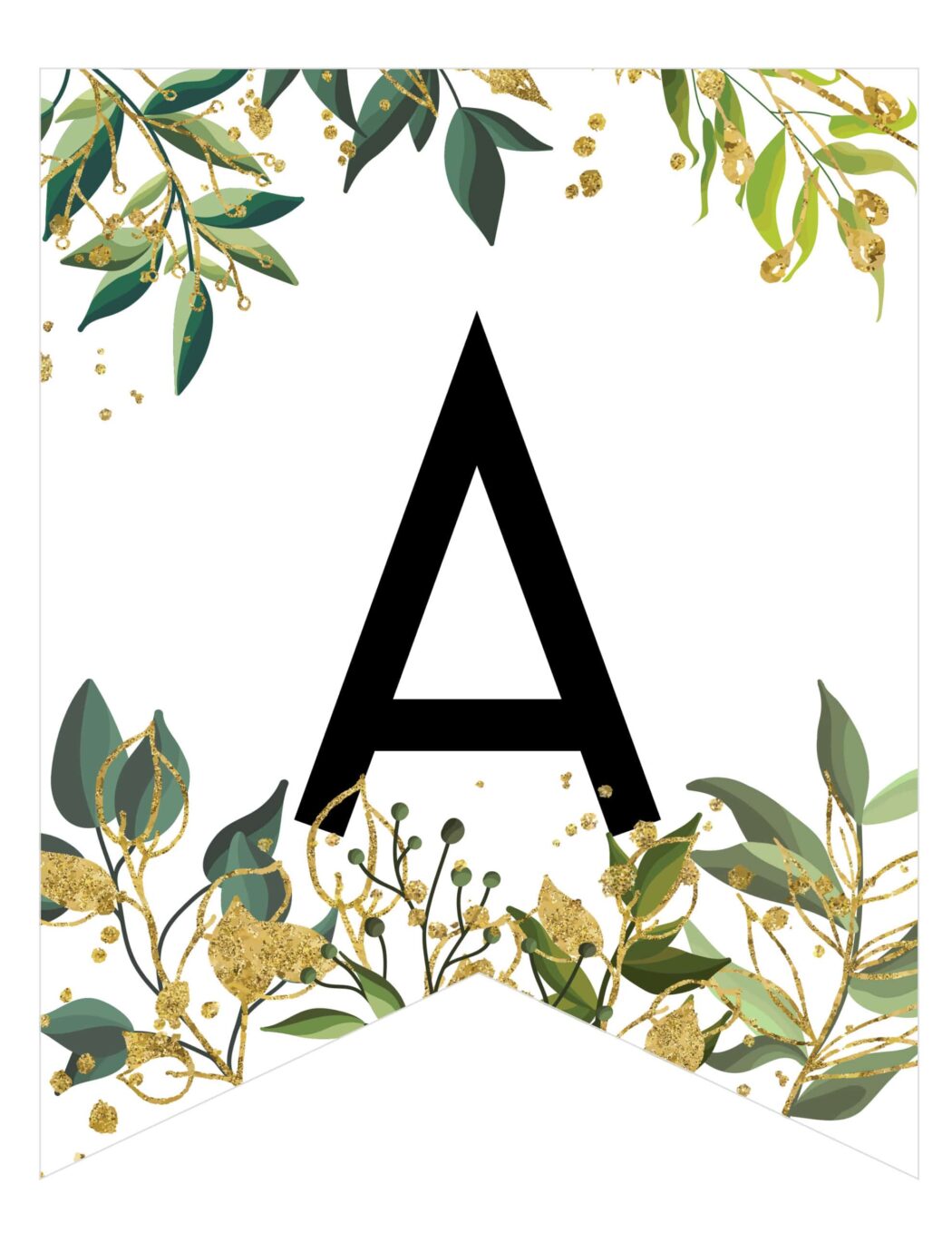 Free Printable Botanical Banner - World of Printables