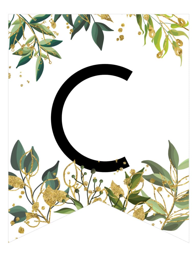 Free Printable Botanical Banner - World of Printables
