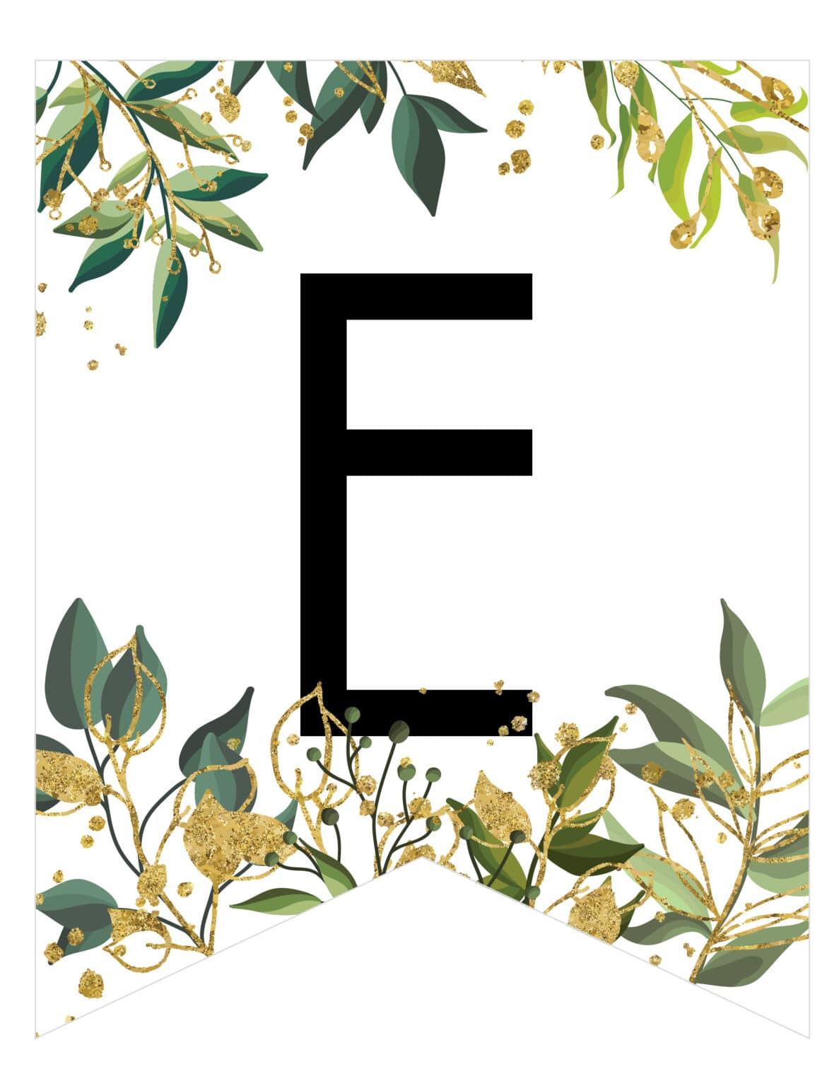 Free Printable Botanical Banner - World of Printables
