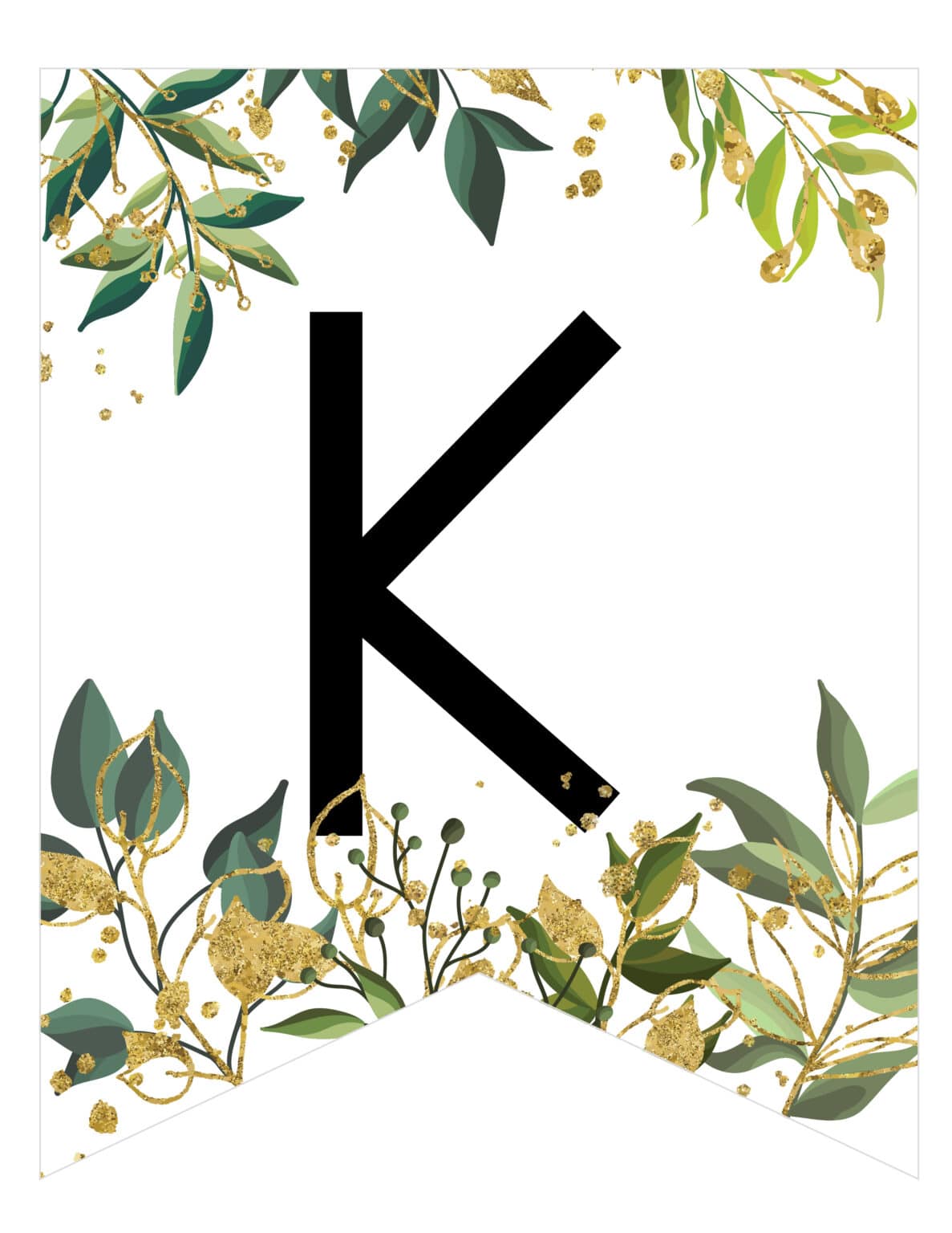 Free Printable Botanical Banner - World of Printables