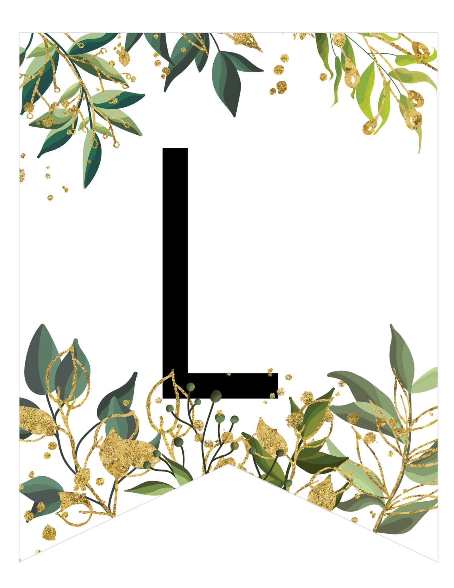 Free Printable Botanical Banner - World of Printables