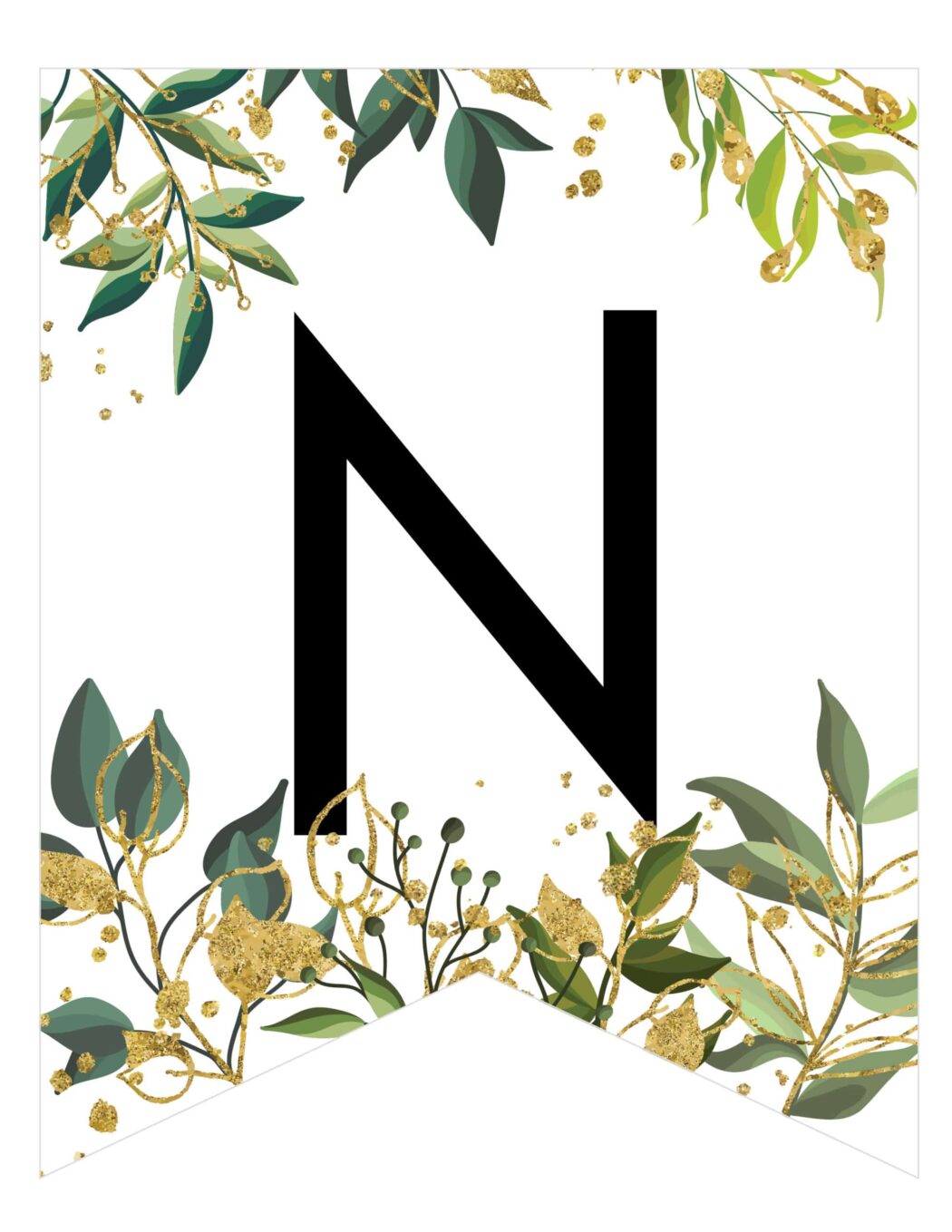 Free Printable Botanical Banner - World of Printables