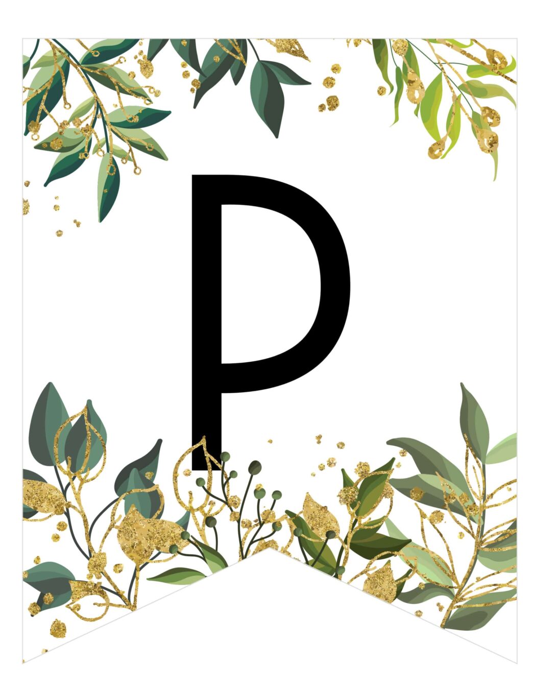 Free Printable Botanical Banner - World of Printables