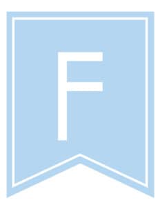 Free Printable Boys Blue Banner Letters - World of Printables