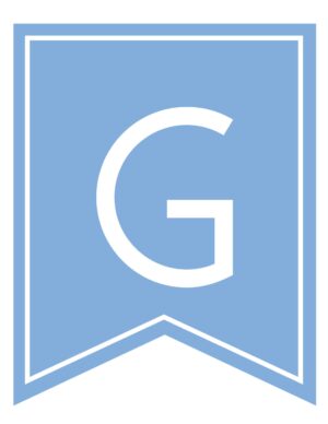 Free Printable Boys Blue Banner Letters - World of Printables