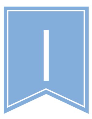 Free Printable Boys Blue Banner Letters - World of Printables