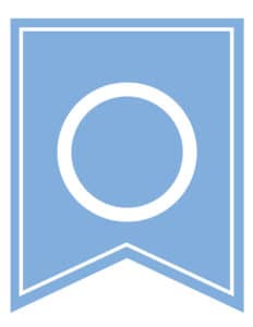 Free Printable Boys Blue Banner Letters - World of Printables