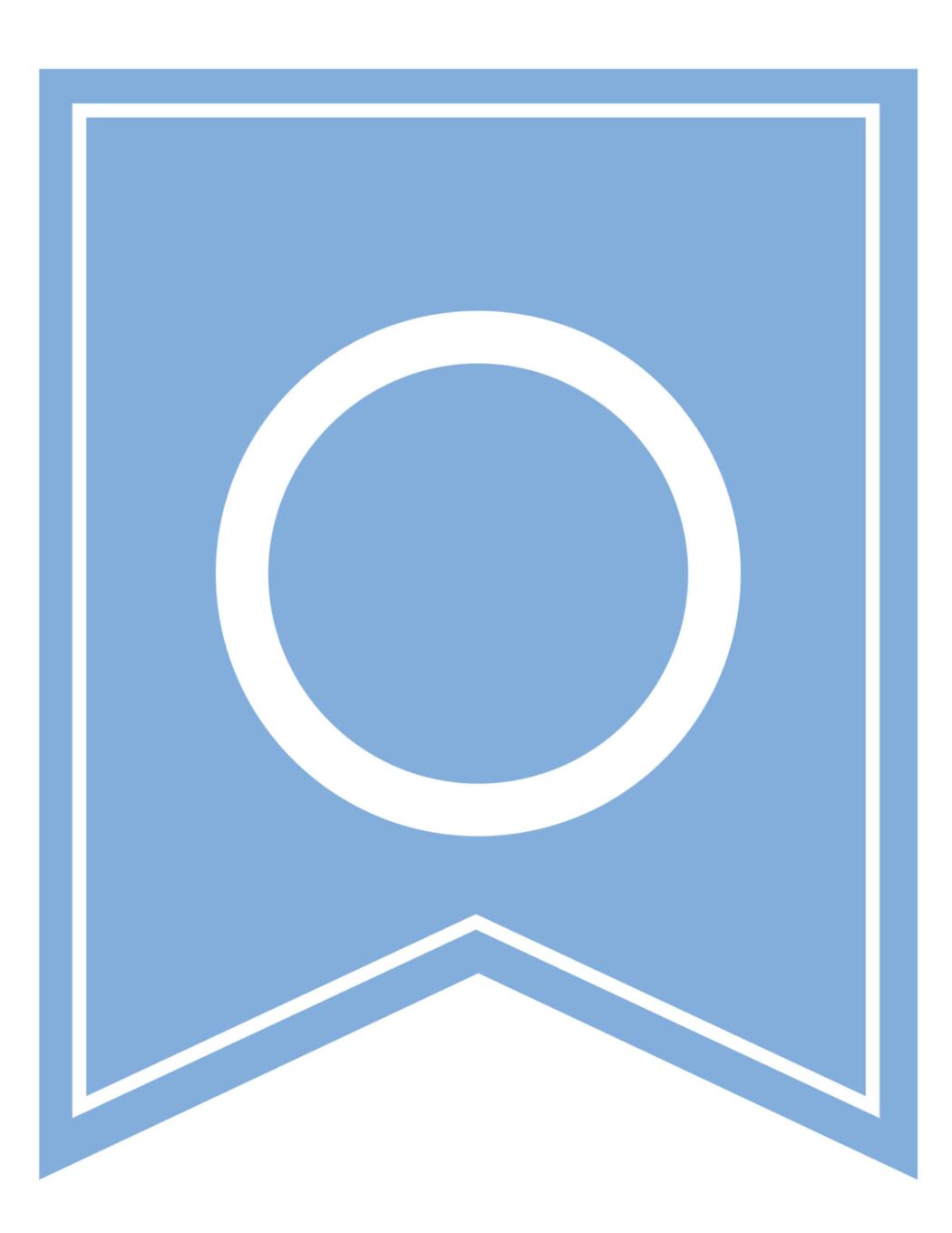 Free Printable Boys Blue Banner Letters - World of Printables