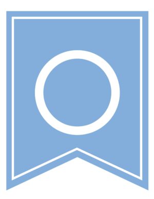 Free Printable Boys Blue Banner Letters - World of Printables