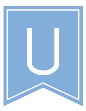 Free Printable Boys Blue Banner Letters - World of Printables