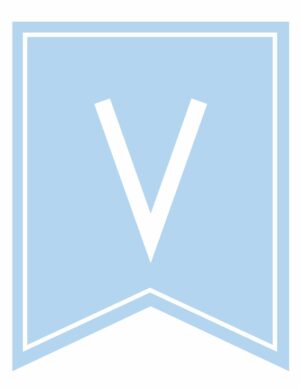 Free Printable Boys Blue Banner Letters - World of Printables