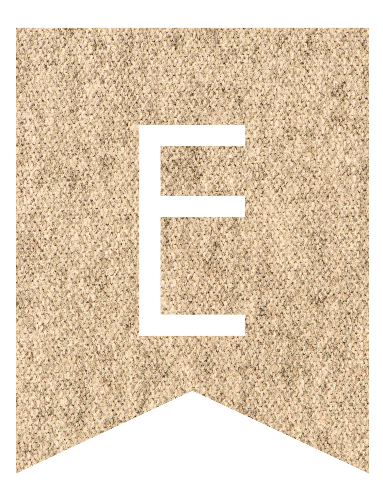 Free Printable Burlap Banner Letters - World of Printables