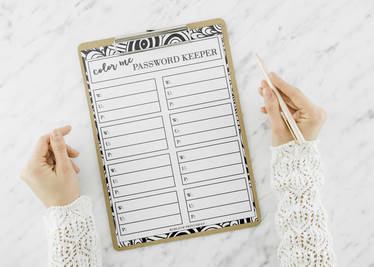15 Beautiful Free Password Keeper Printables To Suit Any Planner