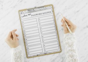 15 Beautiful Free Password Keeper Printables To Suit Any Planner