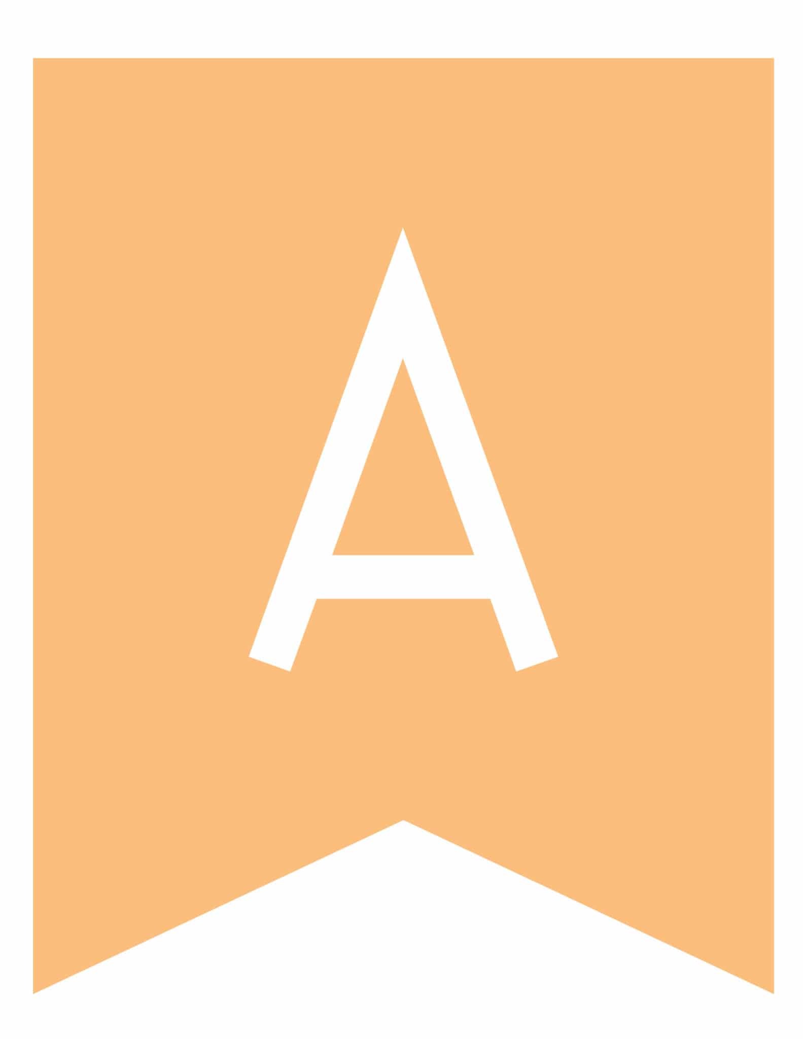 Free Printable Colorful Banner Letters - World of Printables