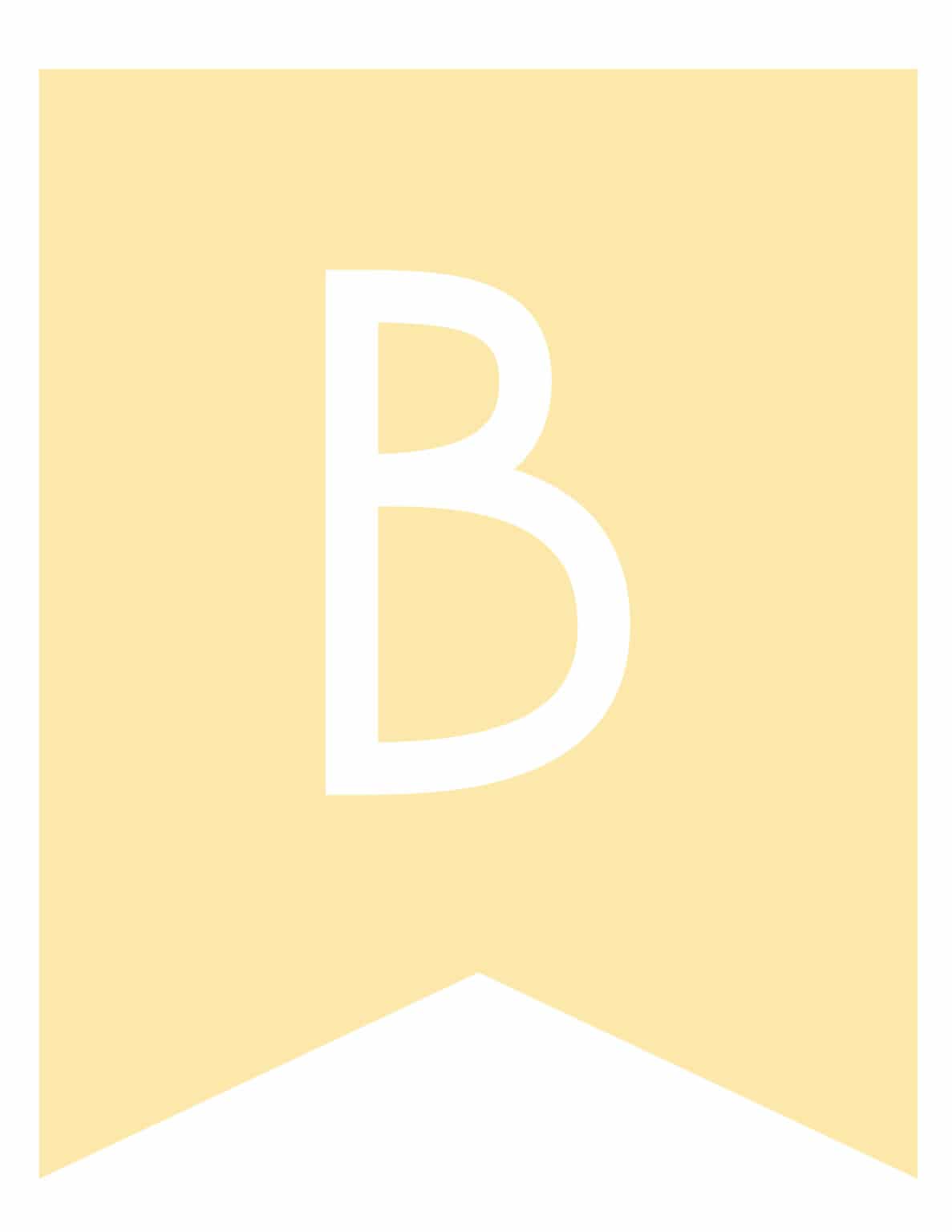 Free Printable Colorful Banner Letters - World of Printables