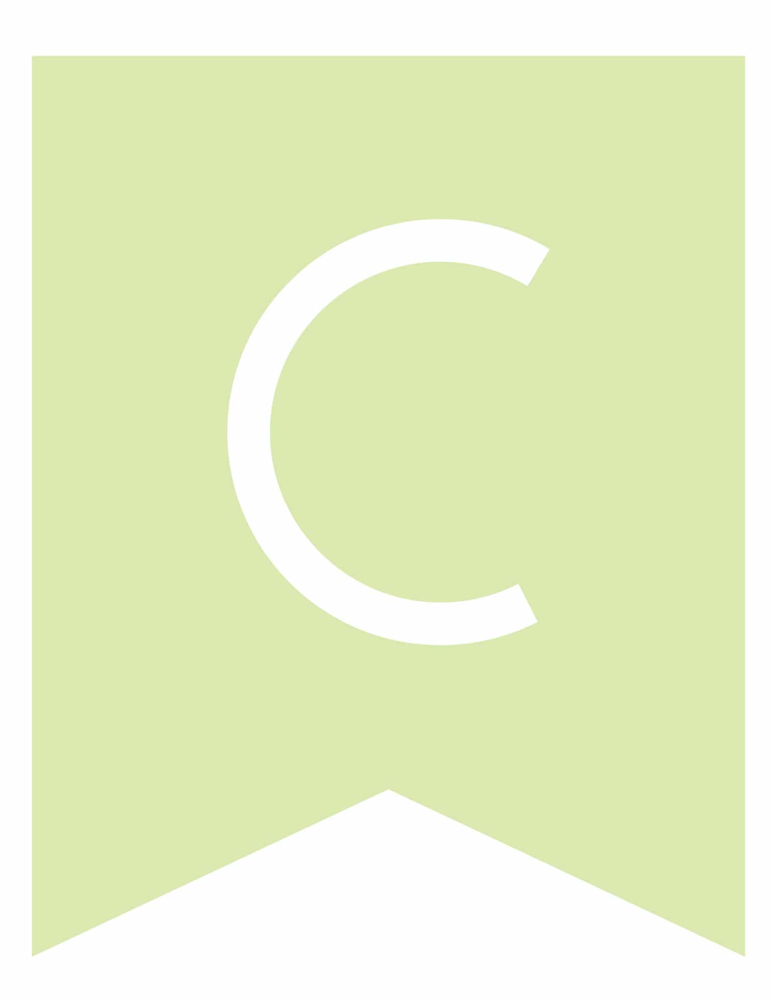 Free Printable Colorful Banner Letters - World of Printables