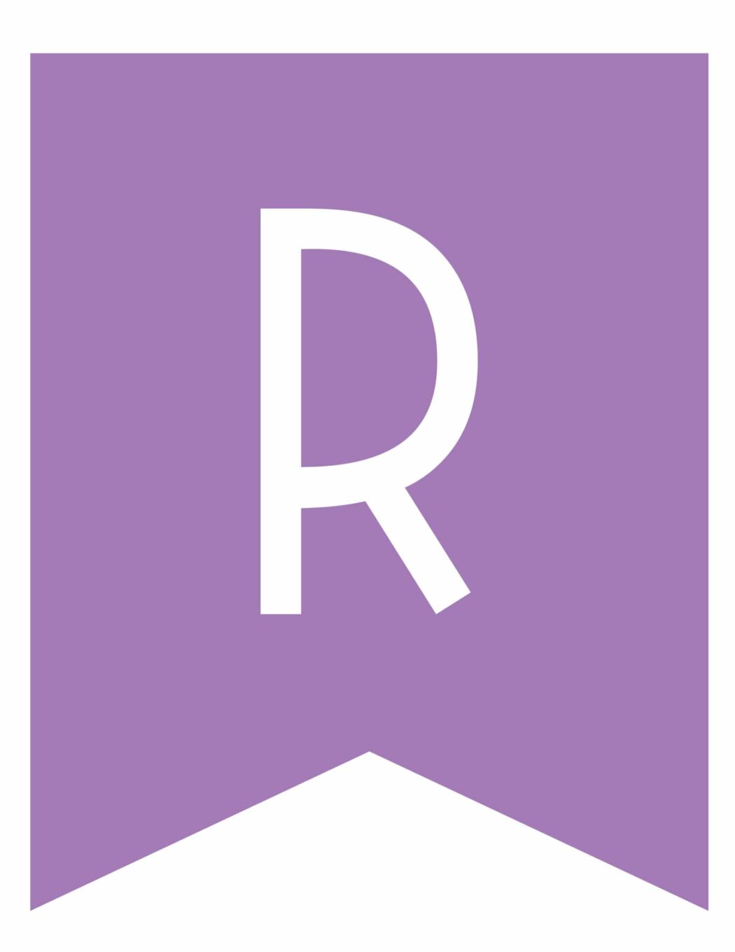 Free Printable Colorful Banner Letters - World of Printables