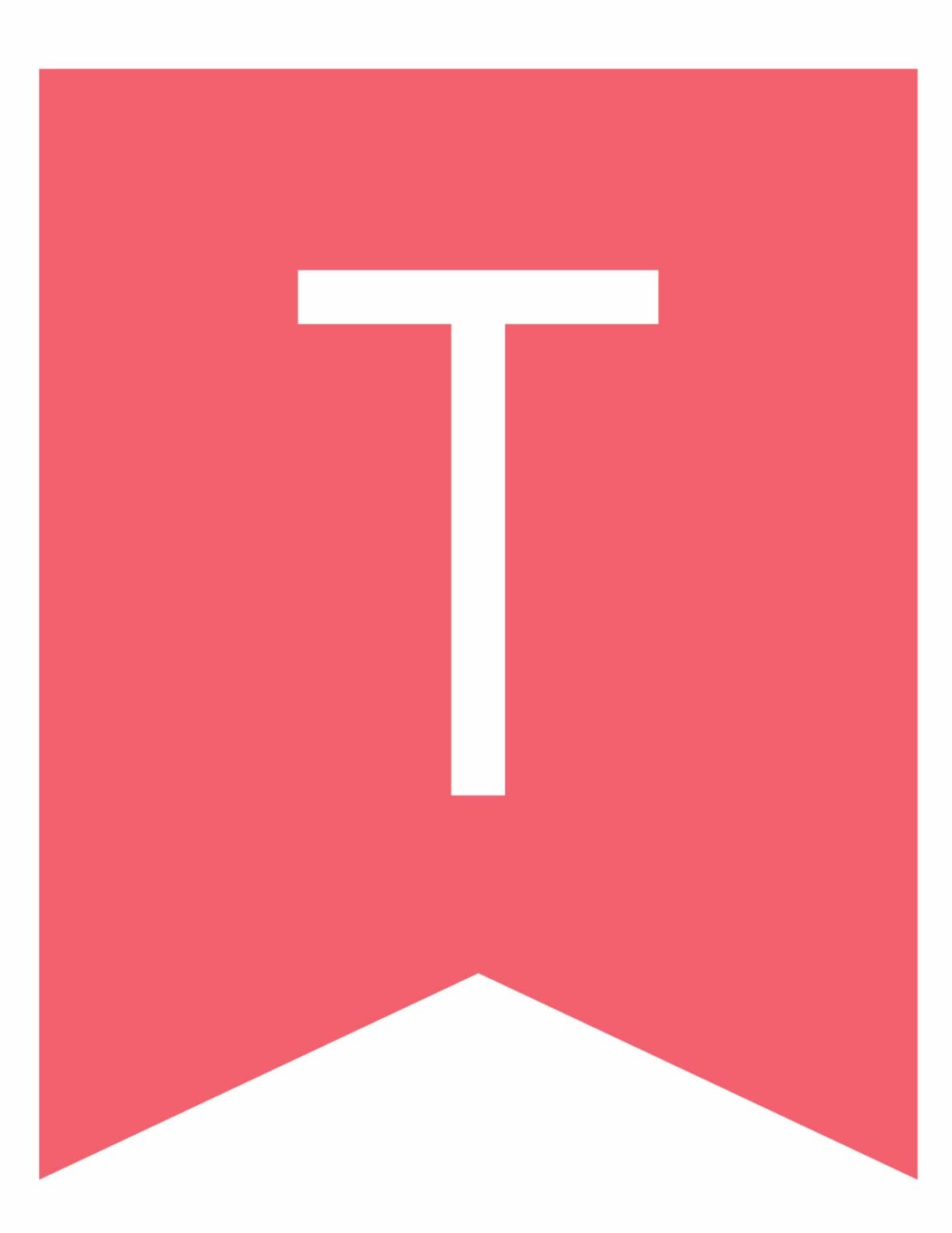 Free Printable Colorful Banner Letters - World of Printables