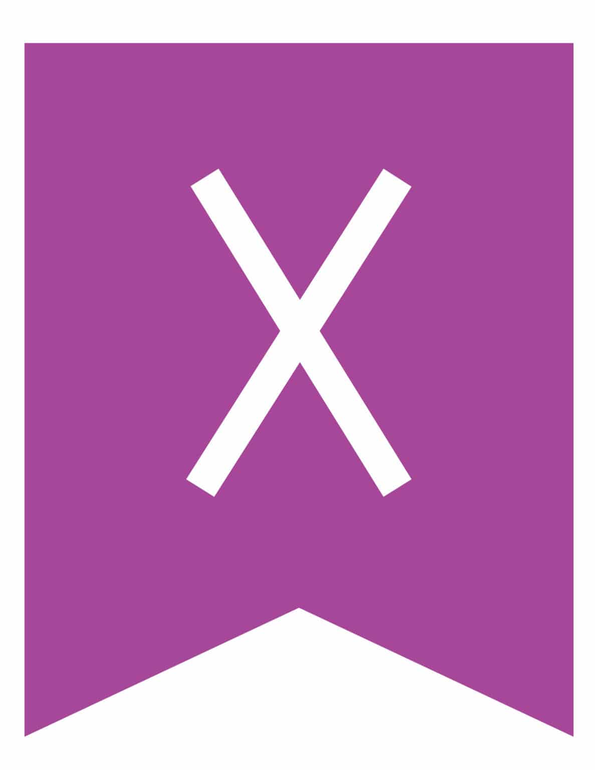 Free Printable Colorful Banner Letters - World of Printables