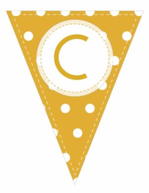 Free Printable Colorful Polka Dot Banner Letters - World of Printables