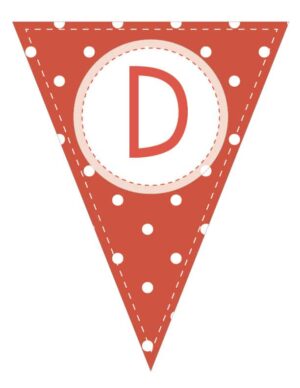 Free Printable Colorful Polka Dot Banner Letters - World of Printables