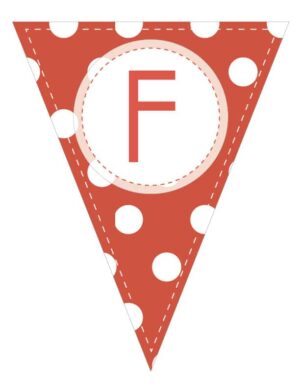 Free Printable Colorful Polka Dot Banner Letters - World of Printables