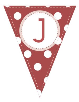 Free Printable Colorful Polka Dot Banner Letters - World of Printables