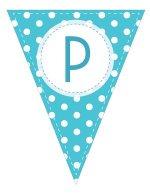 Free Printable Colorful Polka Dot Banner Letters - World of Printables
