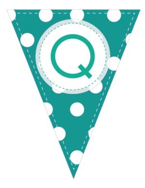 Free Printable Colorful Polka Dot Banner Letters - World of Printables