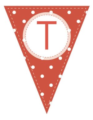 Free Printable Colorful Polka Dot Banner Letters - World of Printables