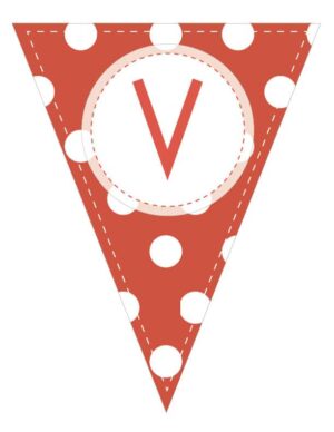 Free Printable Colorful Polka Dot Banner Letters - World of Printables