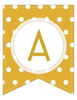 Free Printable Colorful Polka Dot Happy Birthday Banner Letters - World ...
