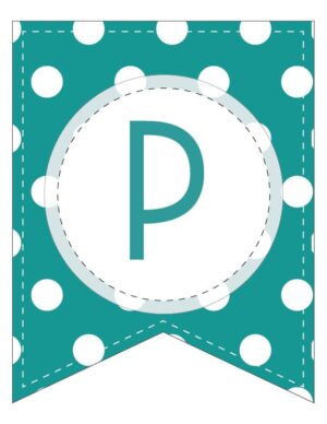 Free Printable Colorful Polka Dot Happy Birthday Banner Letters - World ...