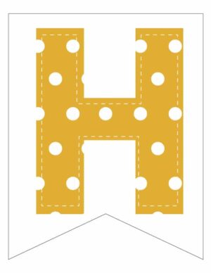 Free Printable Colorful Polka Dot Party Banner Letters - World of ...