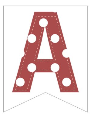Free Printable Colorful Polka Dot Party Banner Letters - World of ...