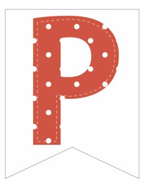 Free Printable Colorful Polka Dot Party Banner Letters - World of ...