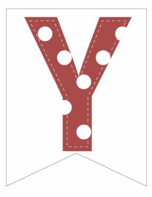 Free Printable Colorful Polka Dot Party Banner Letters - World of ...