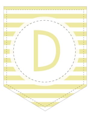 Free Printable Colorful Striped Banner - World of Printables