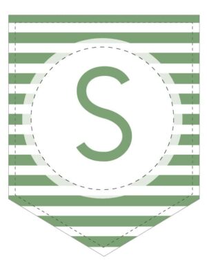 Free Printable Colorful Striped Banner - World of Printables