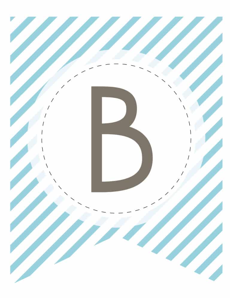 Free printable banner letters