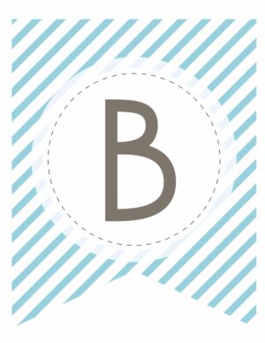 Free printable banner letters