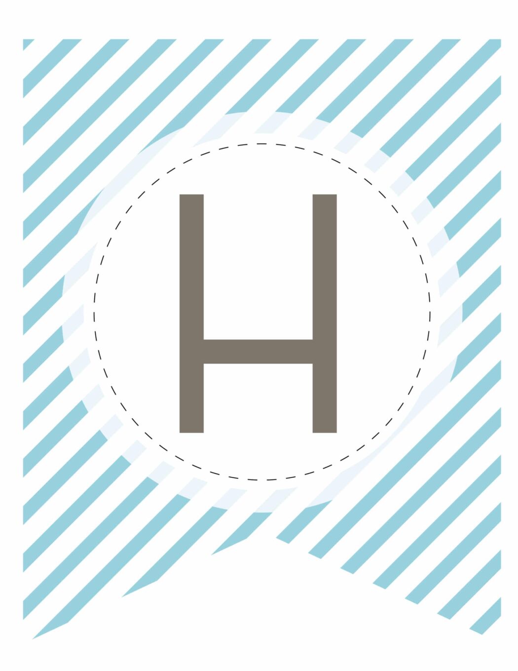 Free Printable Colorful Striped Pattern Banner Letters - World of ...
